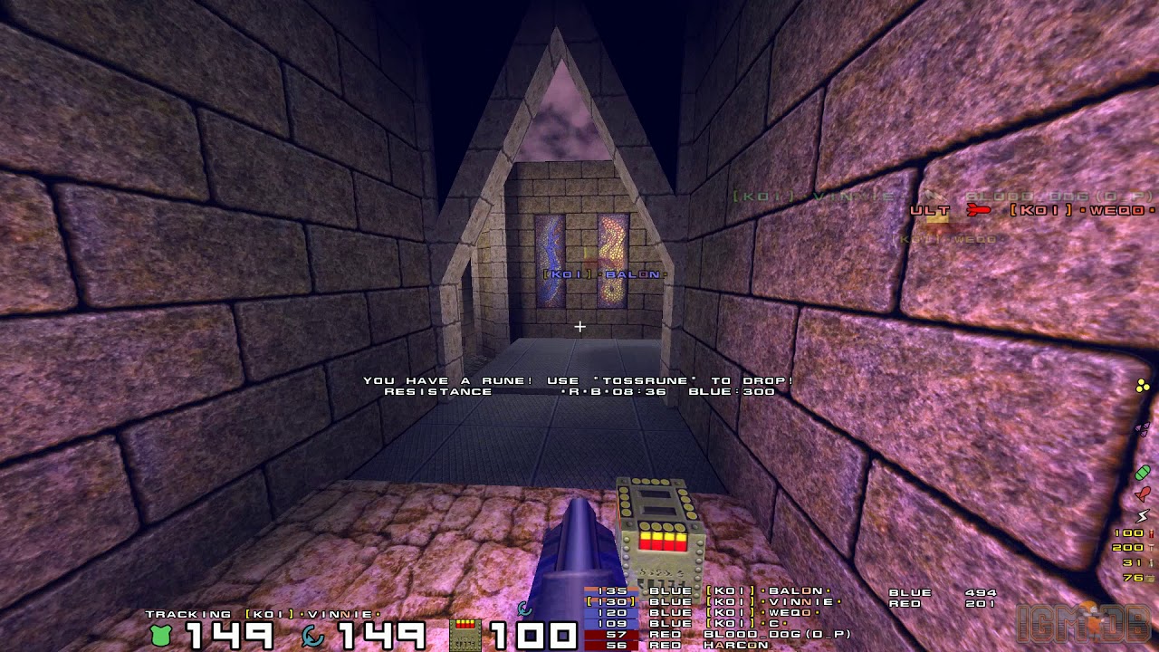 Quake 1/QuakeWorld: QuakeWorld - NQRCTF 2005 - AI vs KOI - YouTube