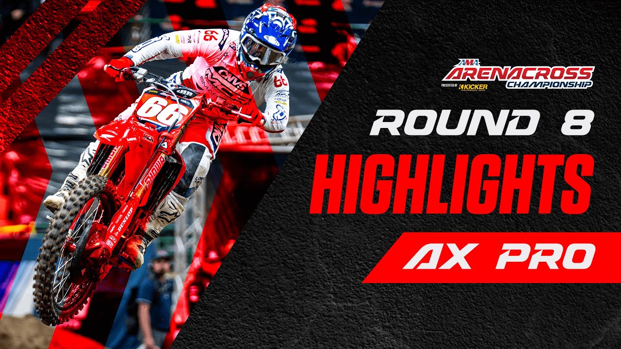 Arenacross Round #8 AX Pro Highlights | Reno, NV - YouTube