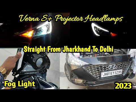 Verna S+ 2023 Base TO TOP |Verna Top Projector Headlamps| Hyundai Verna ...