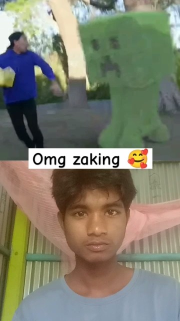 zaking creeper ! awww man 😱||#shorts #omg #recitation - YouTube