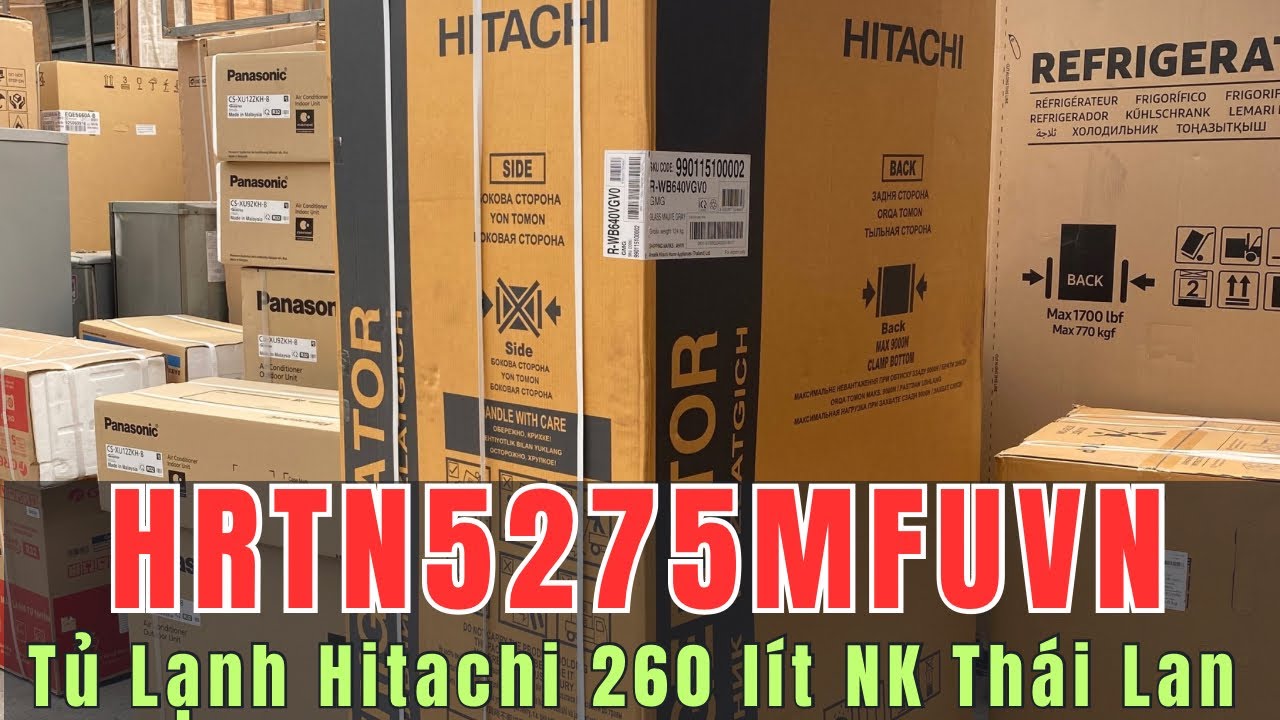 Tủ lạnh Hitachi 260 lít HRTN5275MFUVN Nhập Thái GIÁ RẺ | Chân Ngắn RV ...