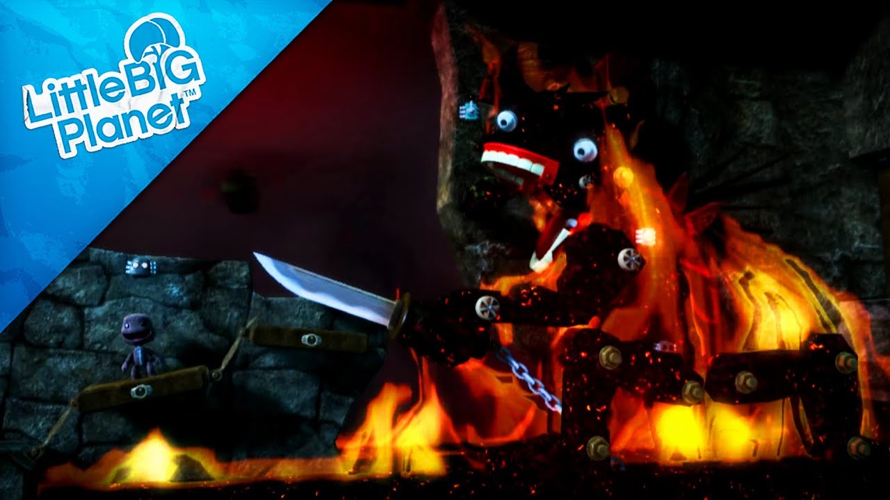 LittleBigPlanet Story Mode - The Terrible Oni's Volcano - YouTube