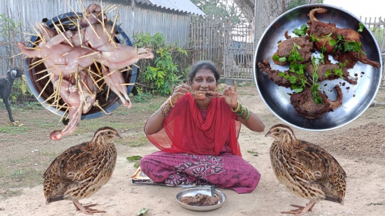 STICK FULL QUAIL FRY | KADAI FRY RECIPE | Rs Kitchen - YouTube
