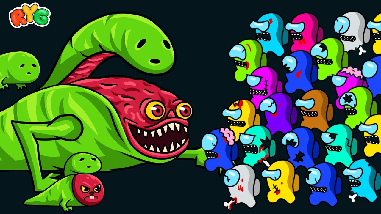 🔴 Live AMONG US vs Bridge Worm Game Animation | 어몽어스 Gameplay - YouTube