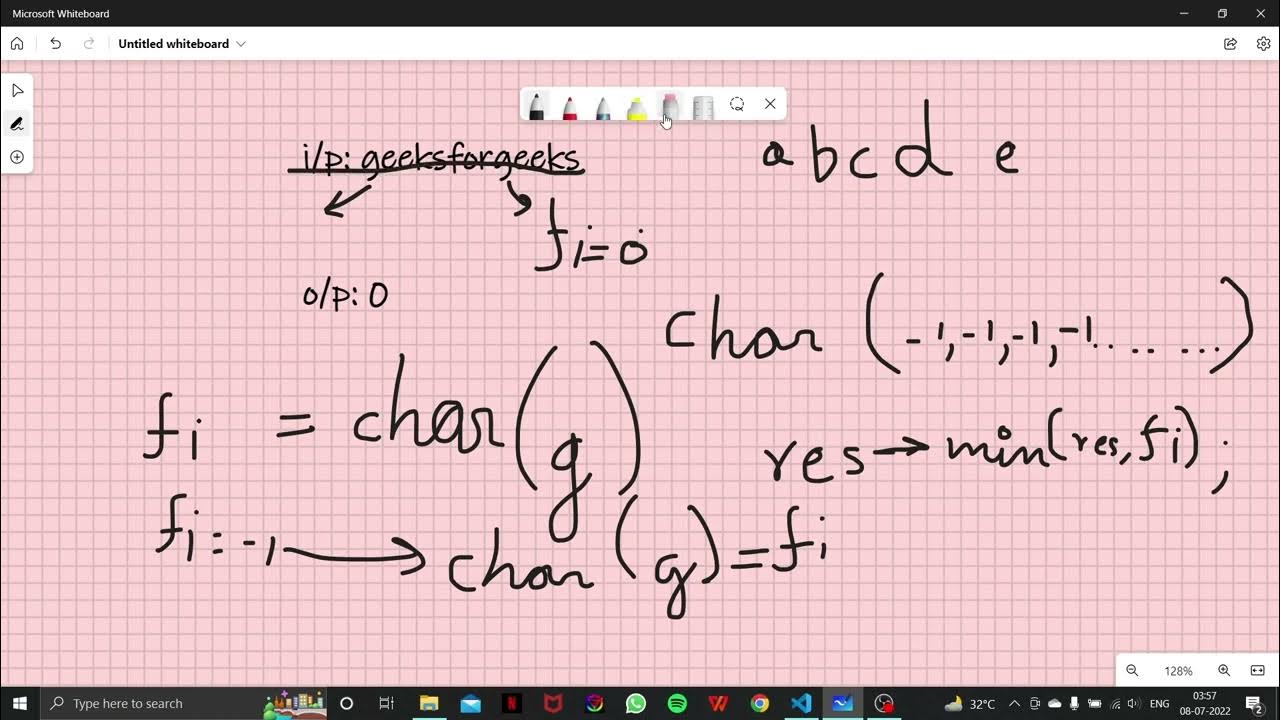 Leftmost Repeating Character in a String | Repeating Character - First ...
