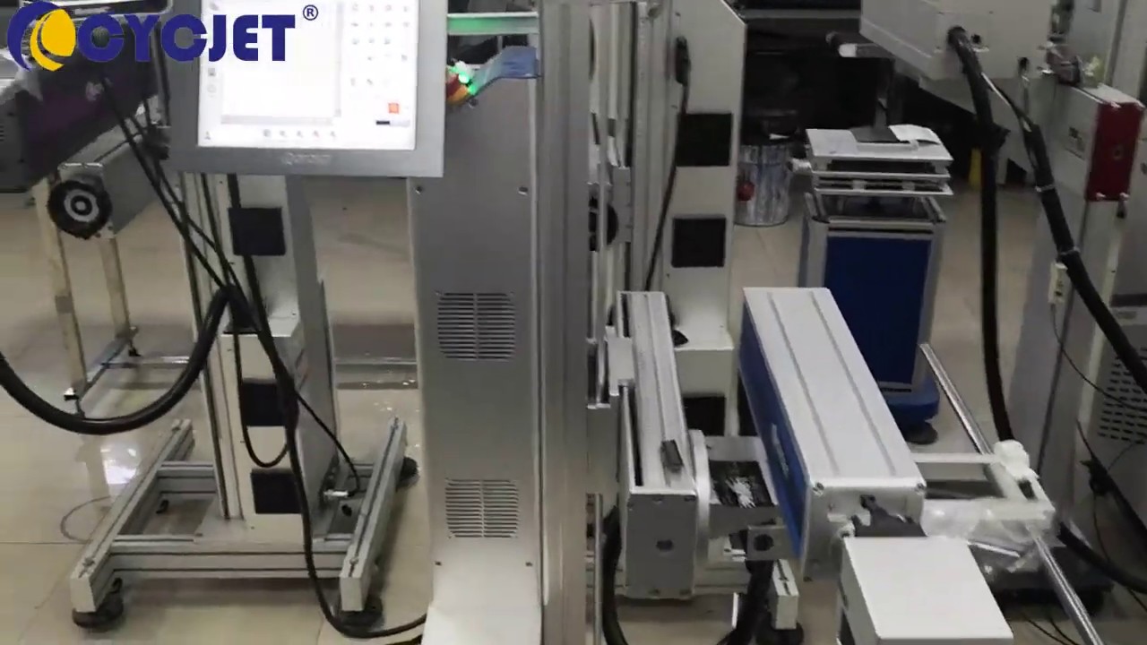 CYCJET FIBER LASER MARKING MACHINE FOR STAINLESS STEEL ONLINE MARKING ...