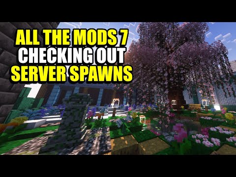 Community Server Spawn Builds - Minecraft All The Mods 7 Modpack - YouTube