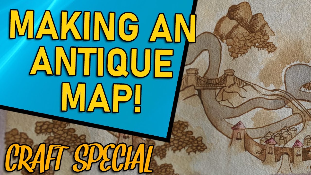 CRAFT Tutorial! | Making an Antique Map! - YouTube
