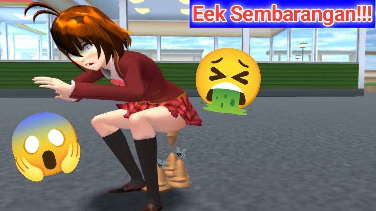 Eek Sembarangan!!! Karin Tiba tiba Kebelet Eek || Karin Jemput Mio || Sakura School Simulator ...