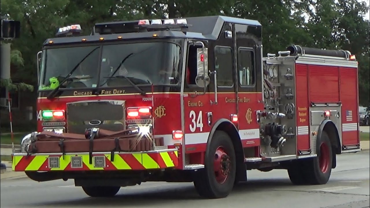 Chicago Fire Department Engine 34 Responding - YouTube
