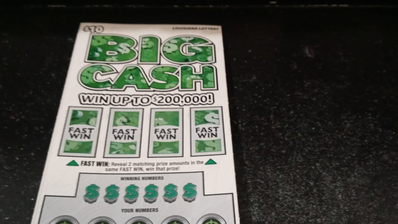 BIG CASH Louisiana scratch off - YouTube