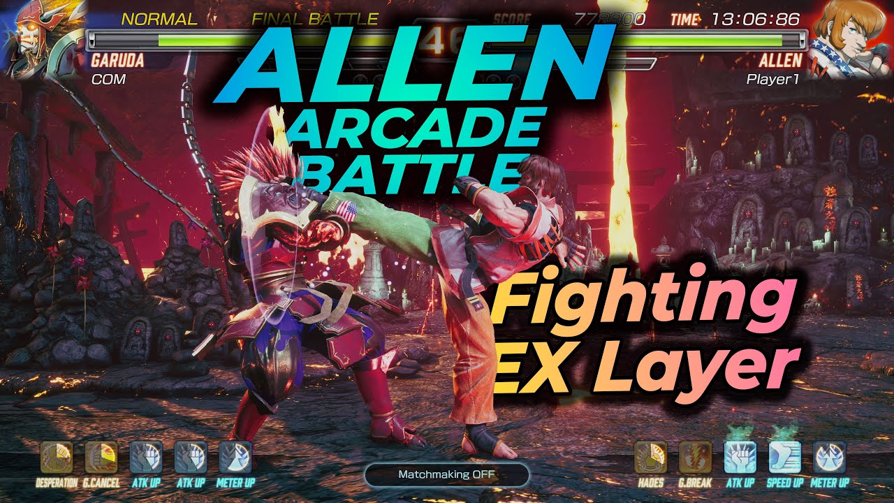 Allen in Arcade Battle. Fighting EX Layer - YouTube