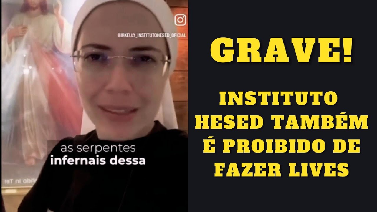 GRAVE! Recado da Irmã Maria Raquel perseguição aos canais católicos ...