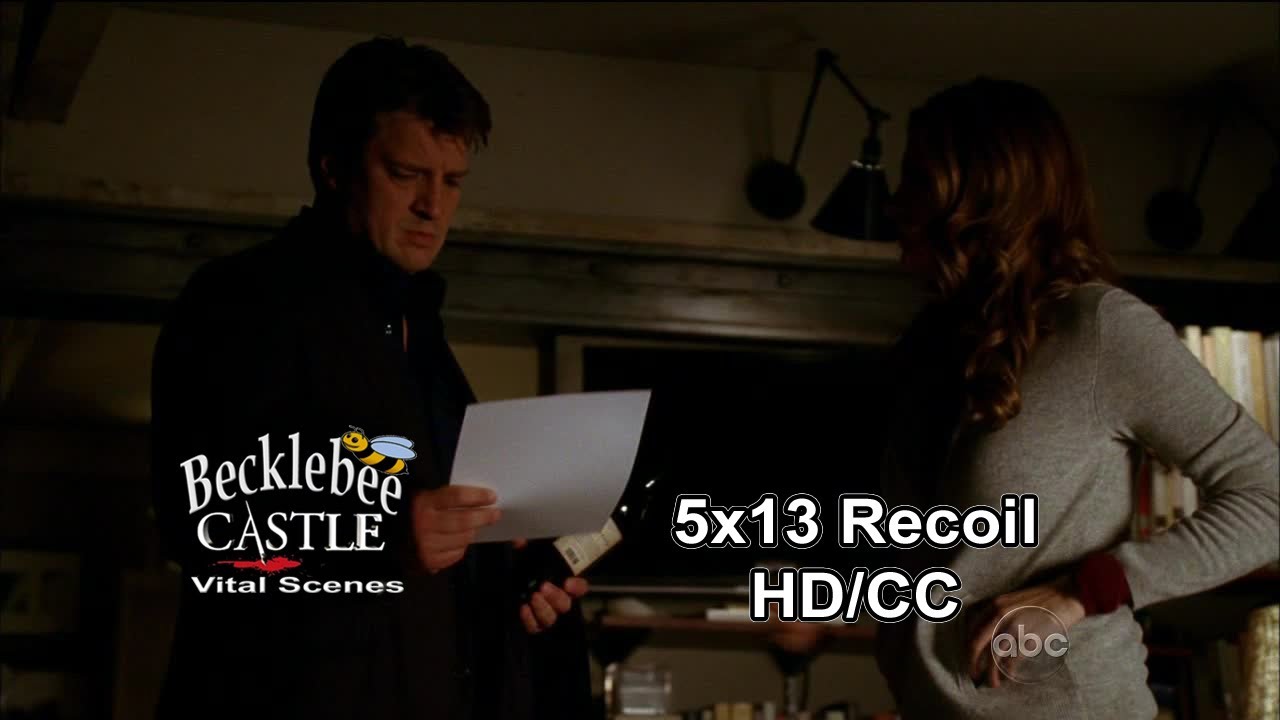 Castle 5x13 "Recoil" Other Possible Suspects or Scenarios (HD/CC/L↔L ...