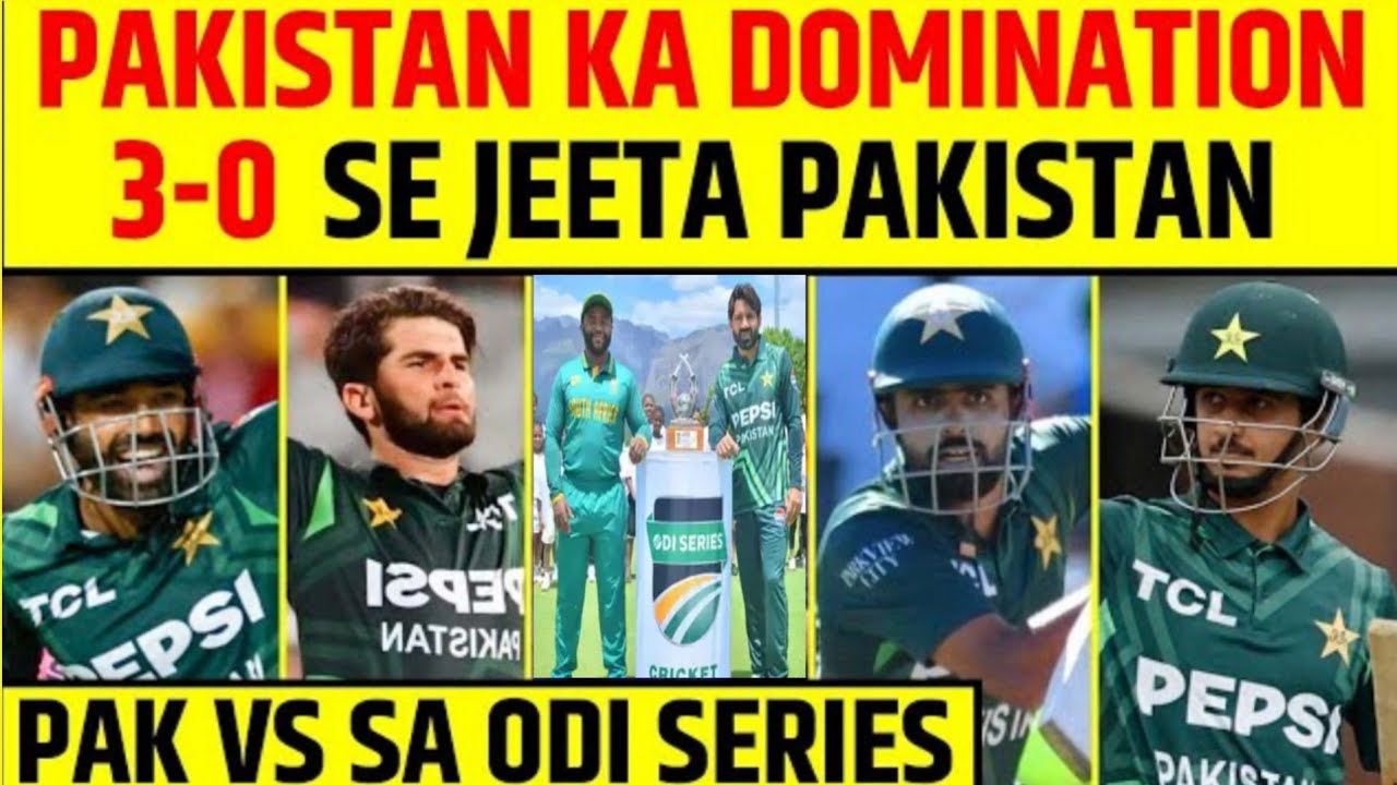 Pak Media Reaction on Pak Whitewashed SA in Odi Series। Pak vs SA 3rd ...