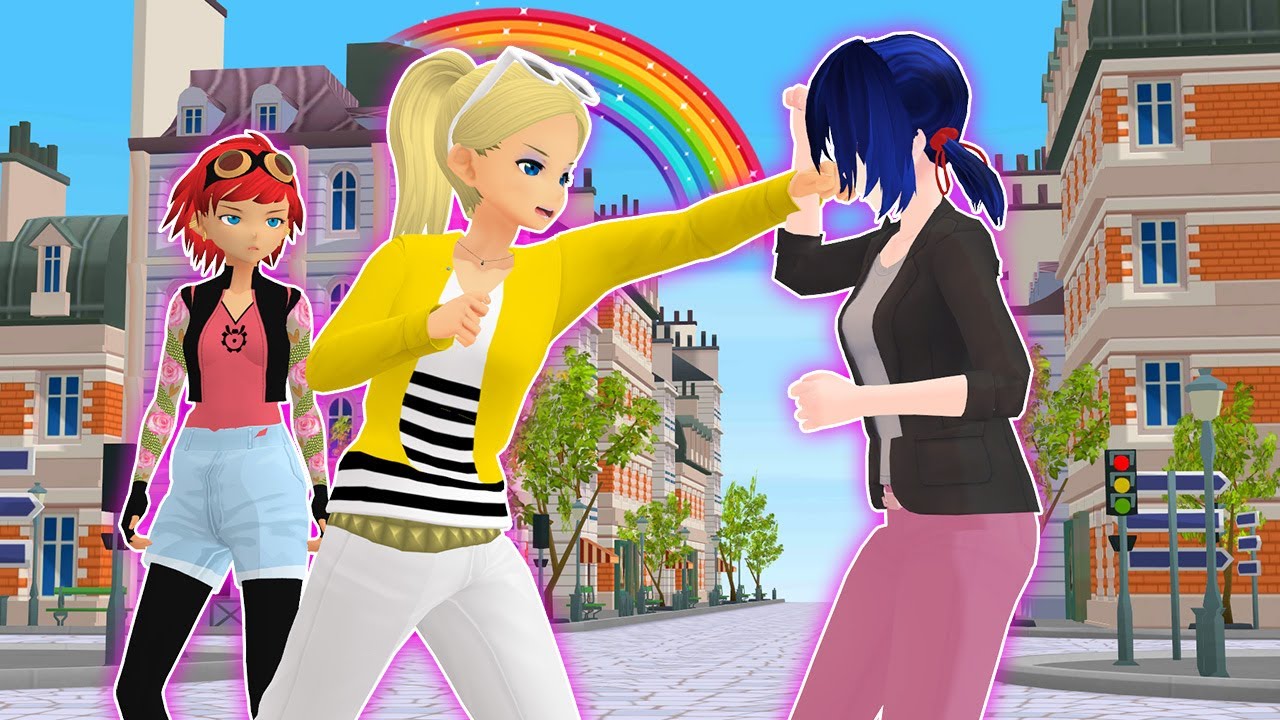 Ladybug and Cat Noir VS Chloe Bourgeois VS Alix Kubdel VS Ladybug Epic ...