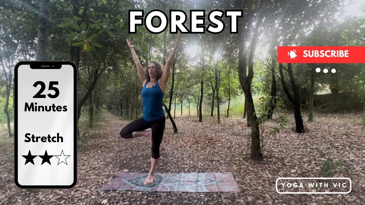 Forest, a grounding yoga stretch practice. Root & stabilize your body ...