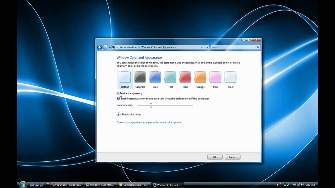 HD How to enable windows aero - YouTube