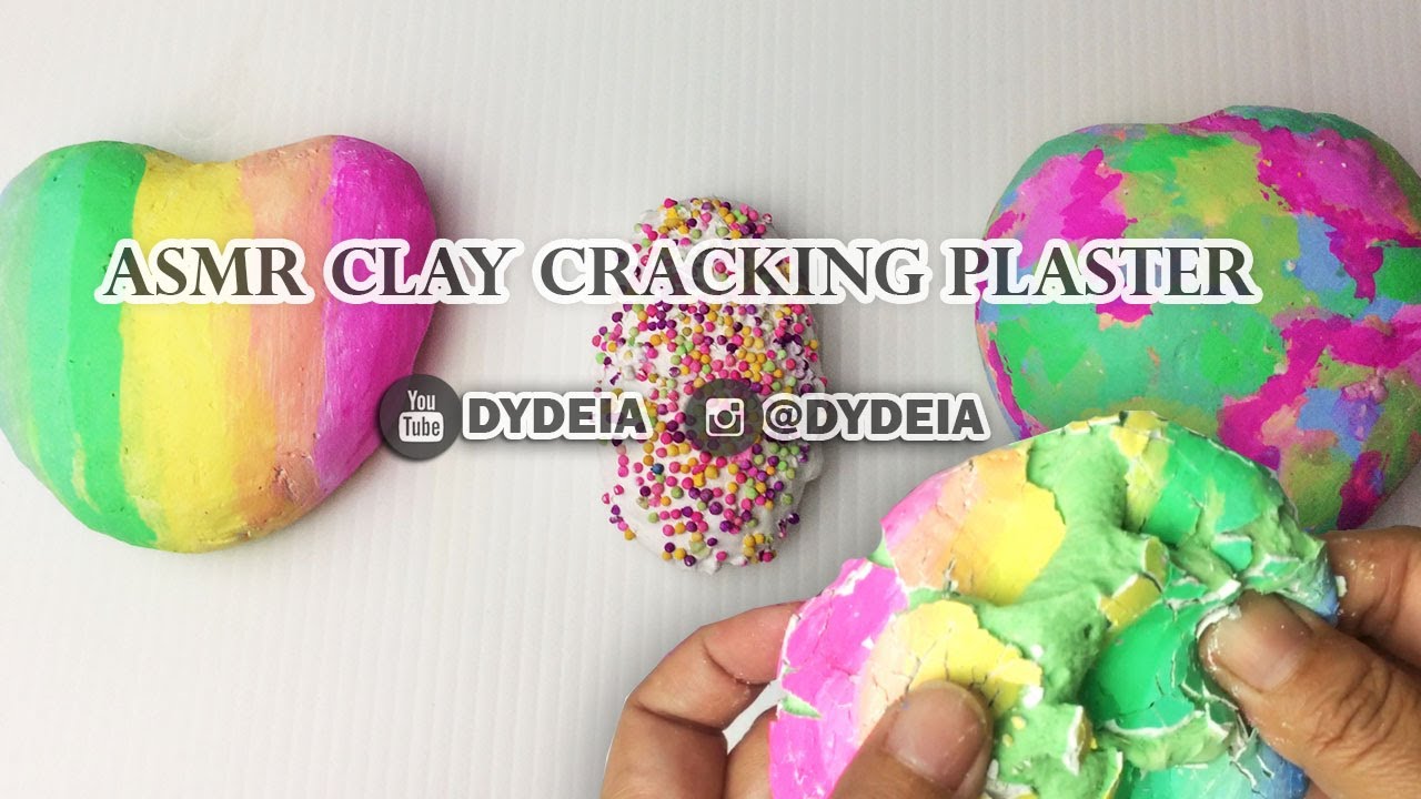 ASMR CLAY CRACKING PLASTER - YouTube