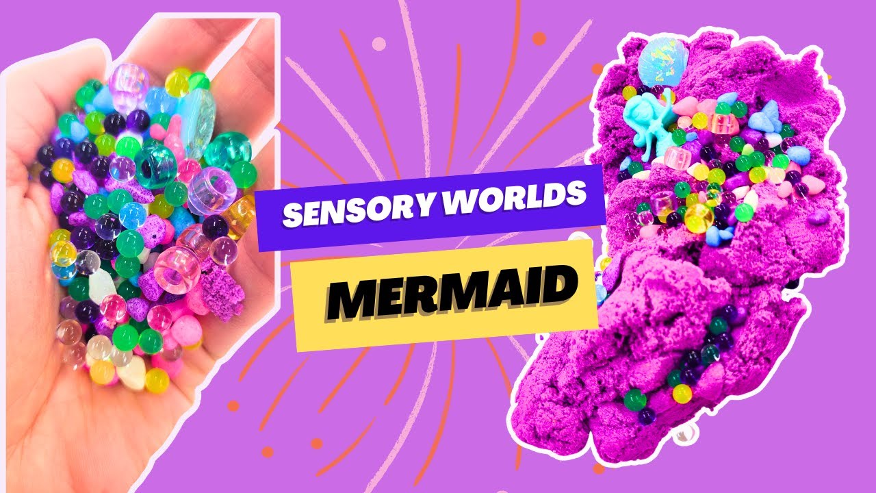 Sensory Mermaid Activity Orbeez & Sand - YouTube