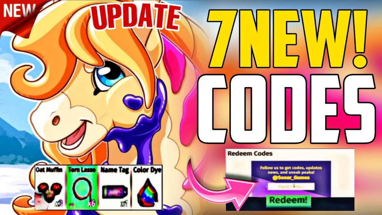 *NEW UPDATE* ALL WORKING HORSE LIFE CODES IN MARCH 2025 !ROBLOX HORSE ...