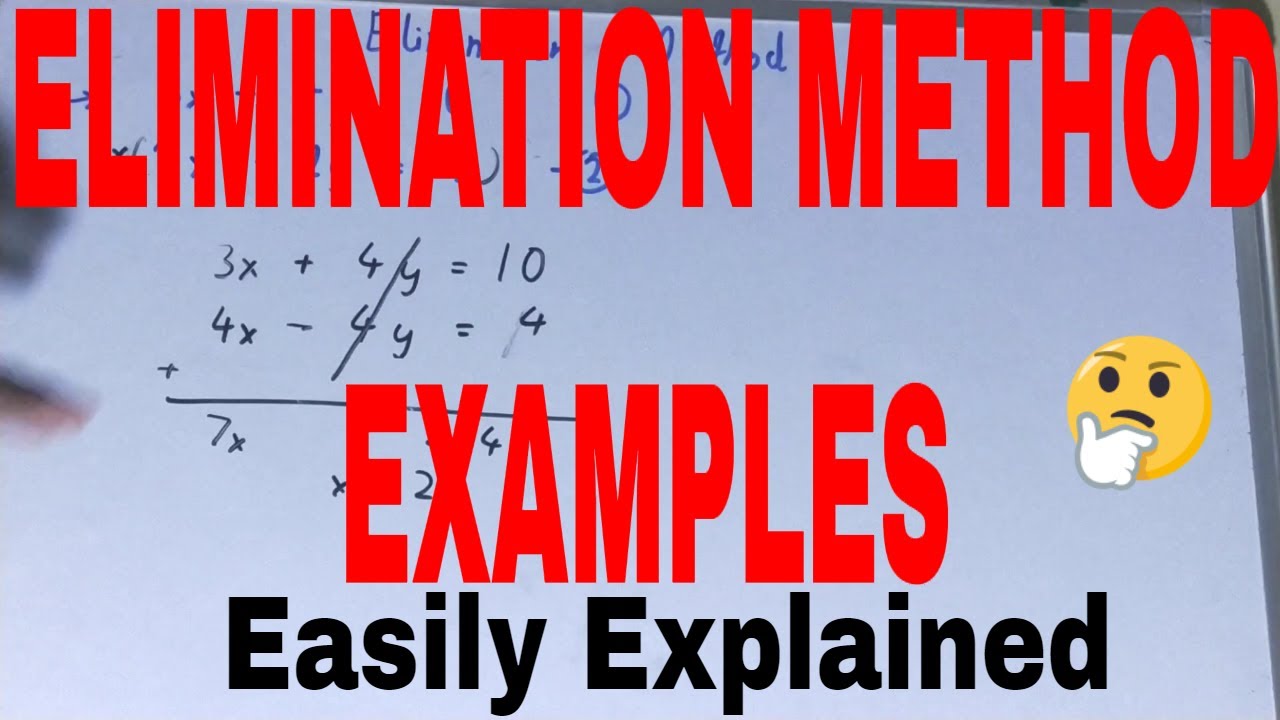 How To Solve Elimination Method In Maths Elimination Method Easy Way How To Solve Elimination Method In Maths Elimination Method Easy Way