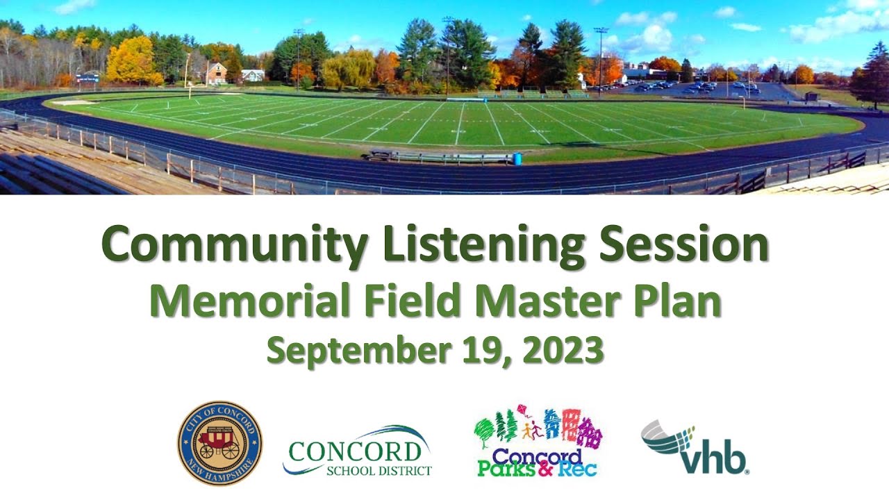 Memorial Field Master Plan Listening Session - September 2023 - YouTube