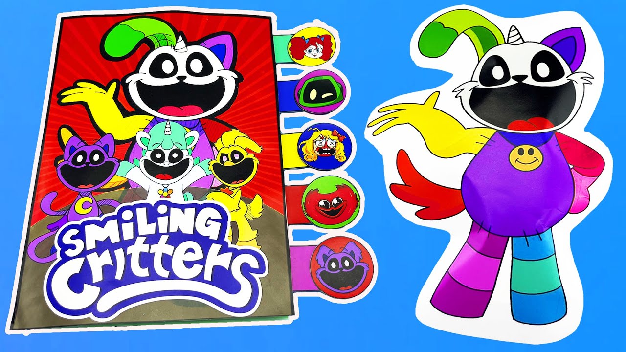 MAKING CATNAP GAME BOOK 🐱（+Smiling Critters Squishy）Poppy Playtime Chap ...
