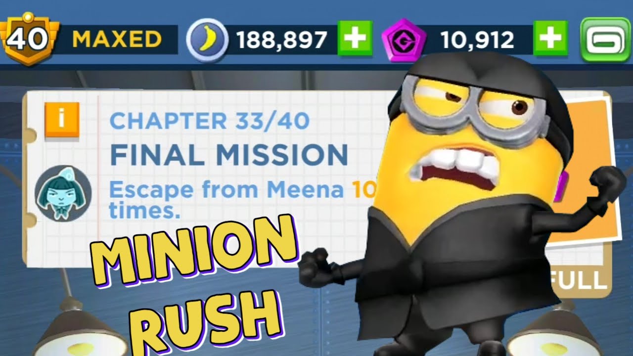 Minion Rush Ninja minion at Final Mission Despicable Ops Chapter 33 ...