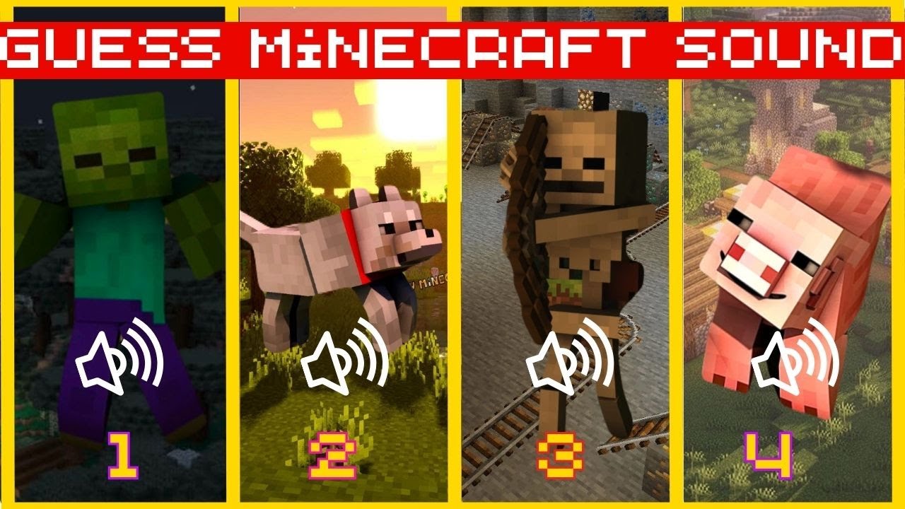 MINECRAFT MOB SOUND CHALLENGE! 🔊⚡️ | ONLY PROS WILL GET THEM ALL RIGHT ...
