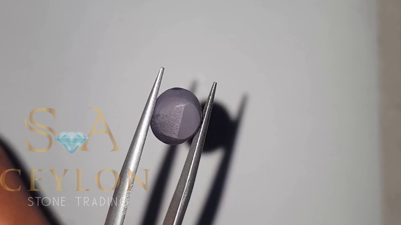 Natural Gray star spinel - YouTube