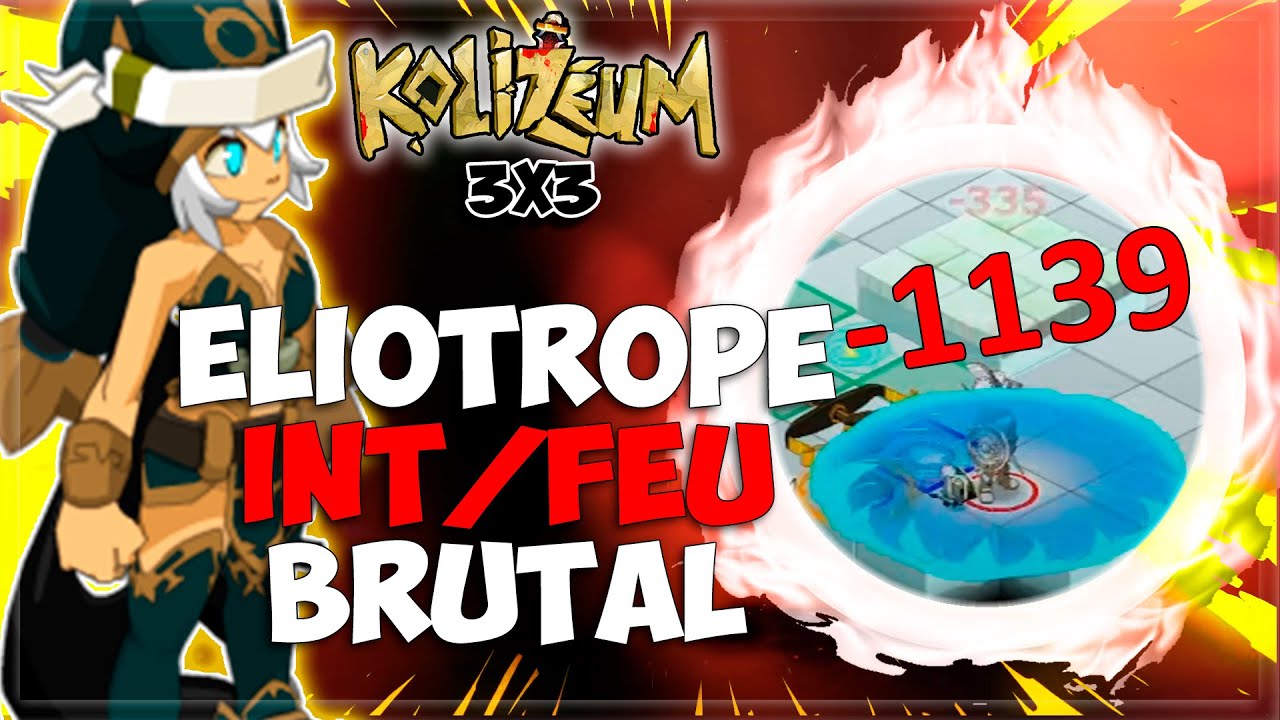 [DOFUS] PVP 3X3: BRUTAL ELIOTROPE MODE INT FULL DAMAGE! (LIKARIOS) - YouTube