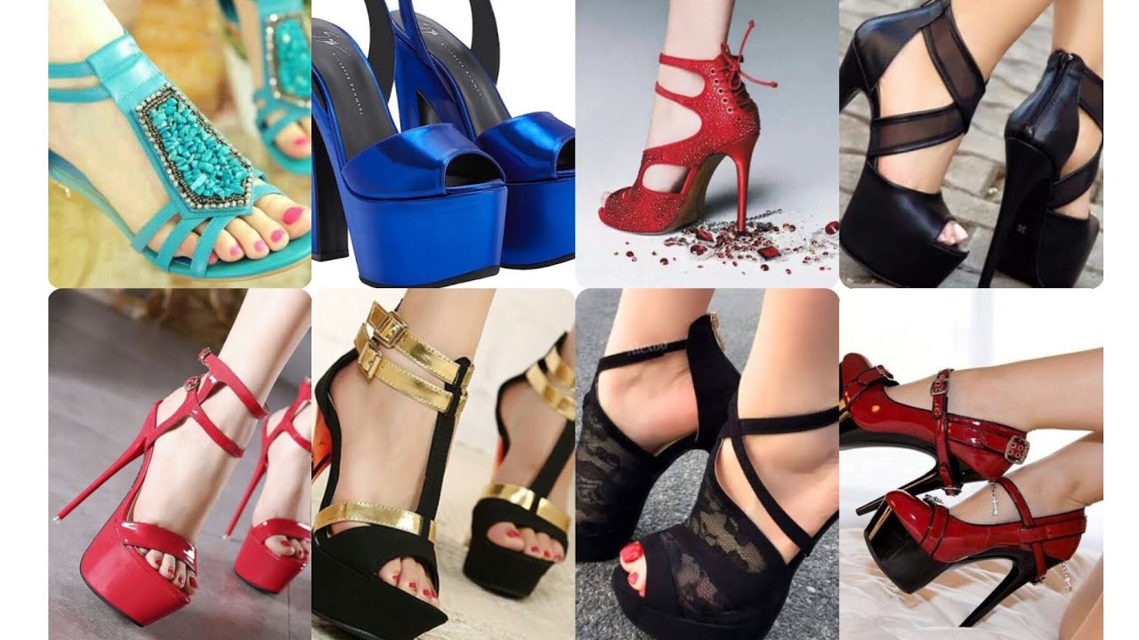 New shoes design /different Types of heels/stylish sandal design/Girls ...