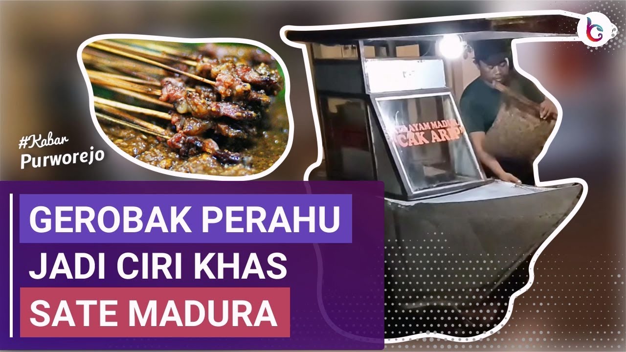 Bentuk Gerobak Sate Madura Dinilai Unik - YouTube