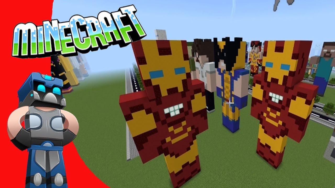 Minecraft: Como hacer IronMan Skin Tutorial - YouTube
