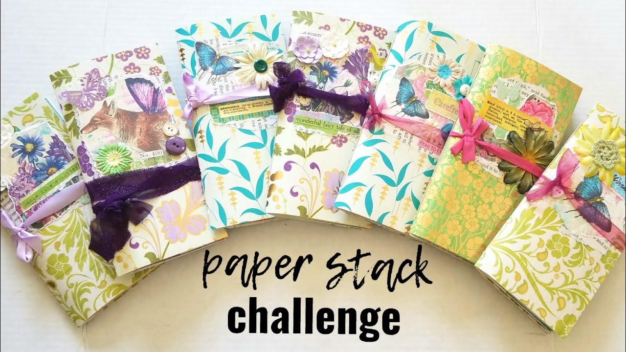Traveler's Notebook Inserts - Pinkoddbird Paper Stack Challenge - YouTube