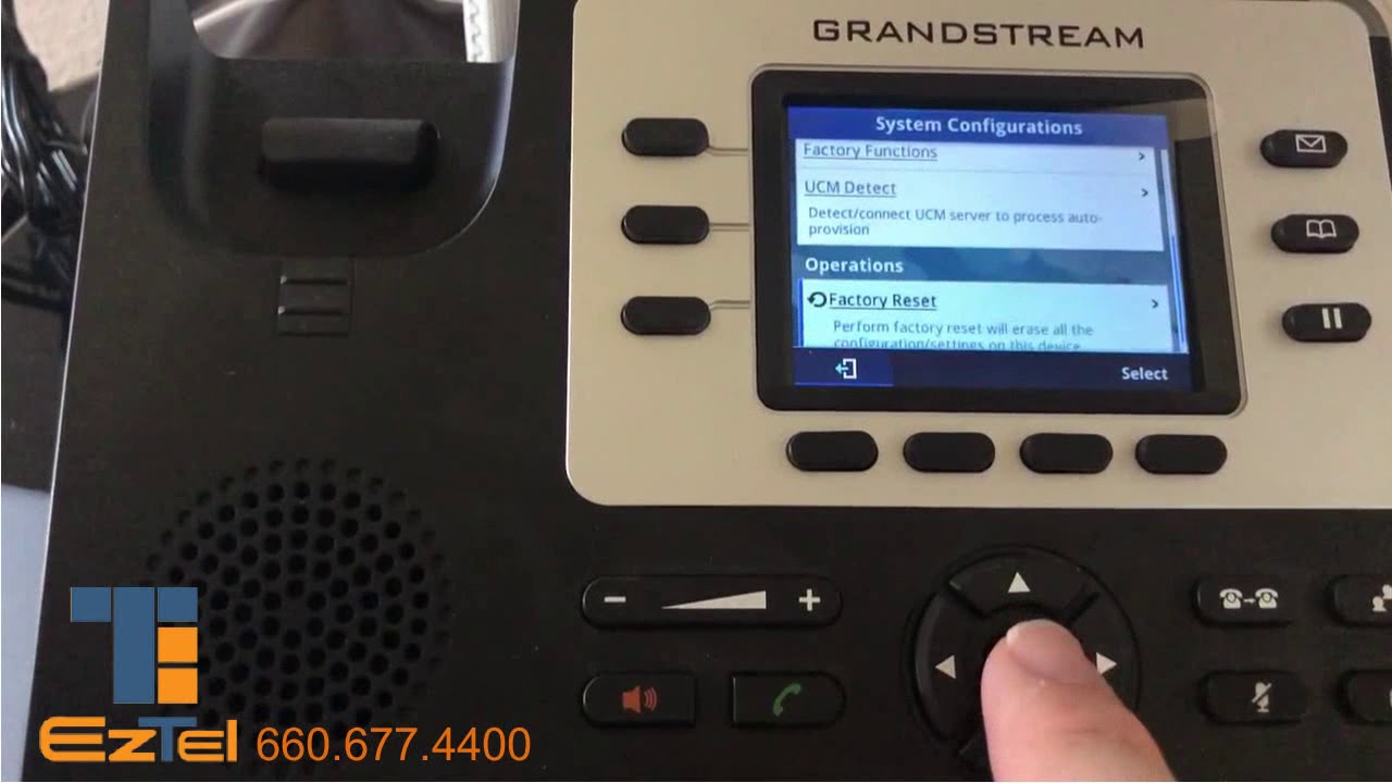 How To Reset Your Grandstream GXP2130 to Factory Defaults - YouTube