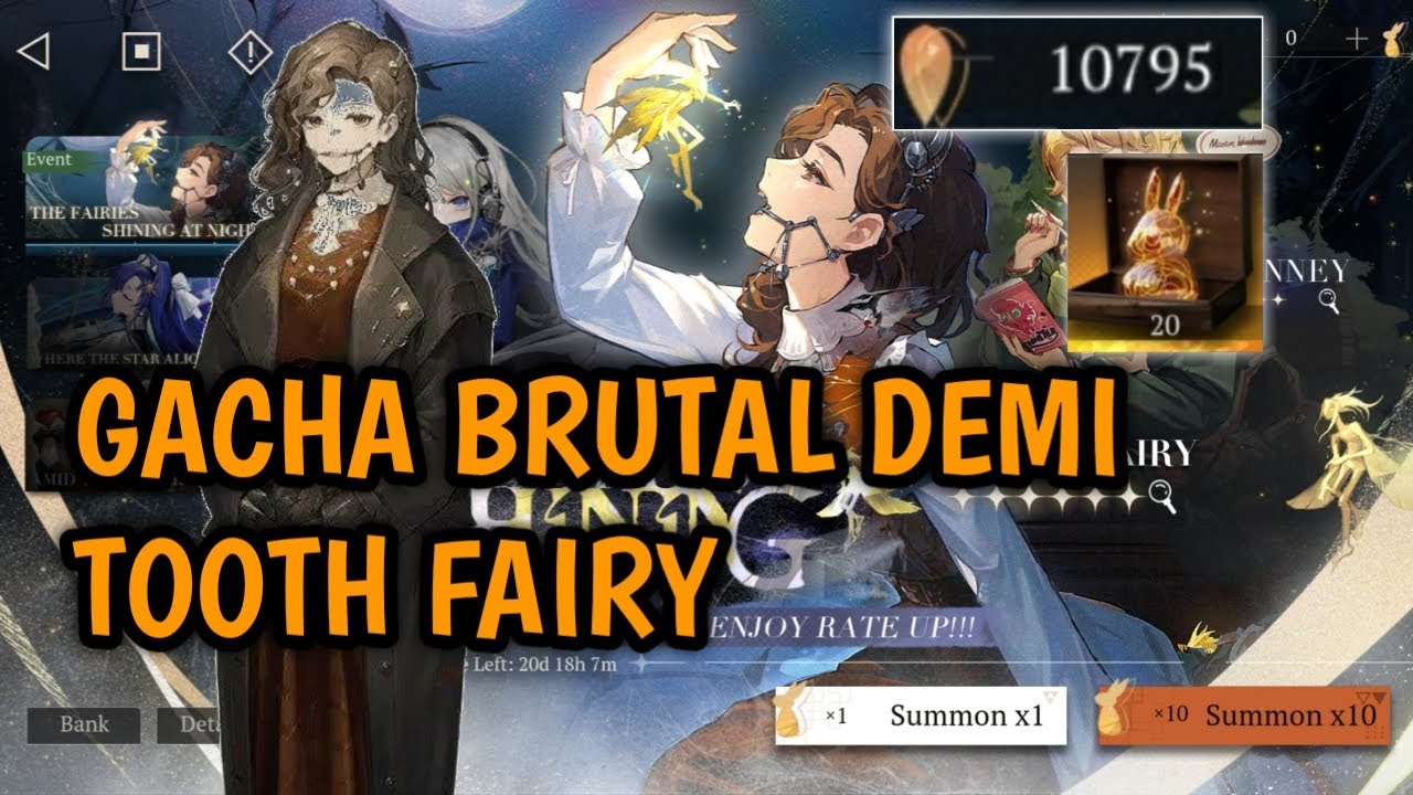 GACHA 10RIBU CLEAR DROP & 20 UNILOG DEMI TOOTH FAIRY! REVERSE: 1999 ...