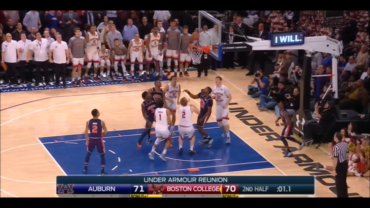 Nik Popovic tips in the game winner against Auburn at the Under Armour ...