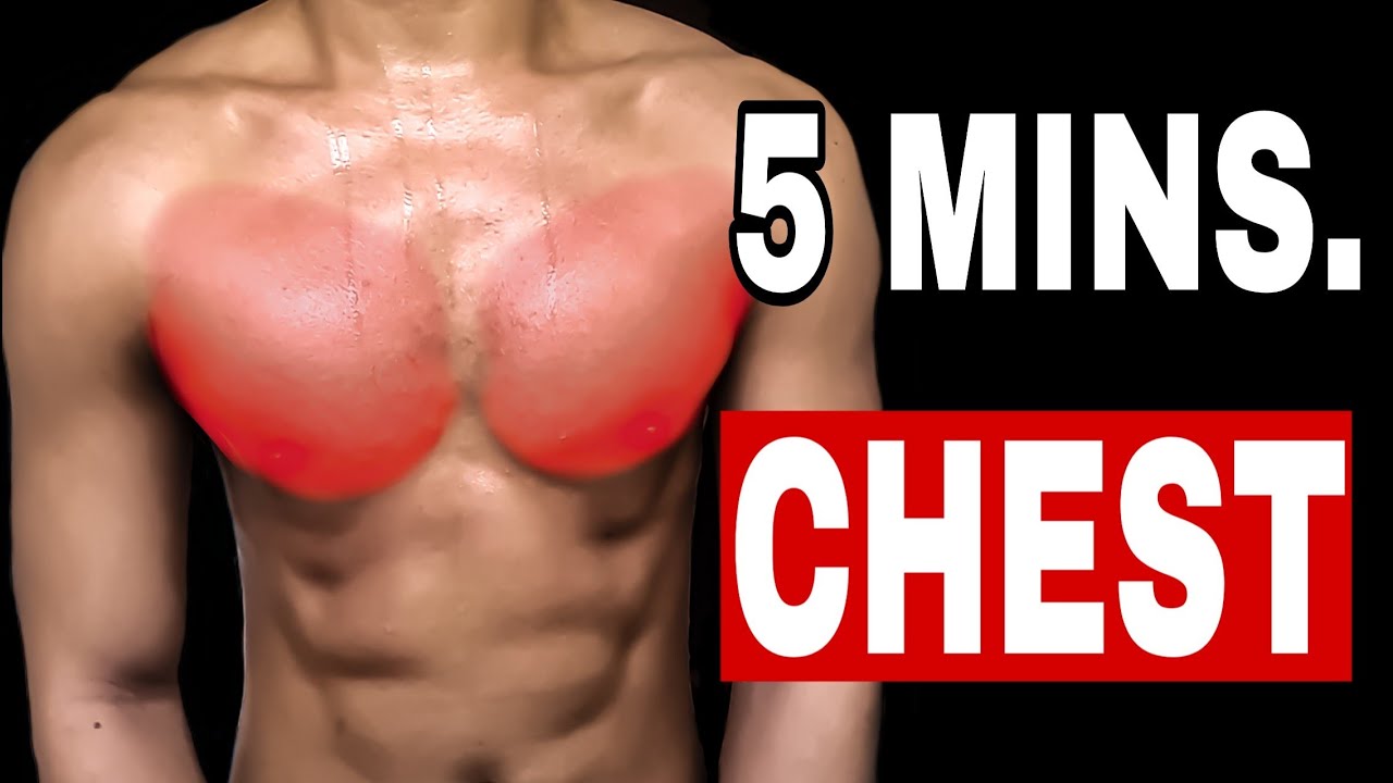5 Minutes Chest Bodyweight Workout Challenge | Follow Along - YouTube