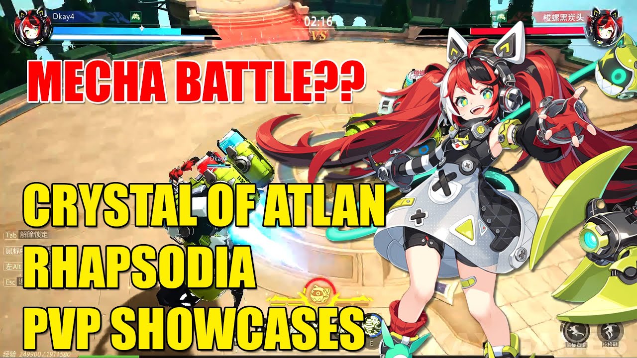 MECHA BATTLE!! MORE PVP SHOWCASES!! RHAPSODIA VS some Classes - Crystal ...
