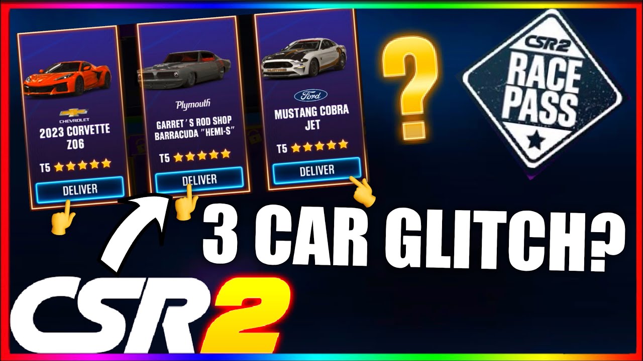 WILL I WIN 3 FREE CARS WITH RACE PASS GLITCH?! CSR 2 Racing - YouTube
