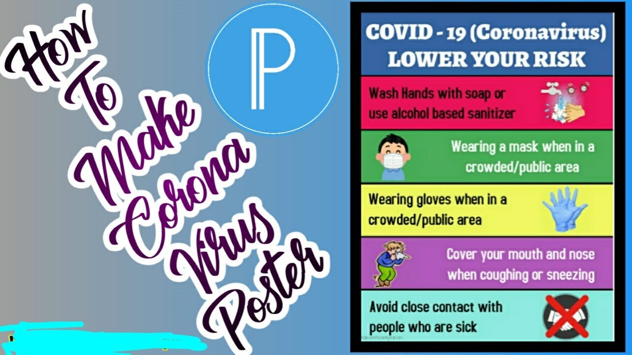 How To Make Corona Virus Poster || Cara membuat poster virus corona ...