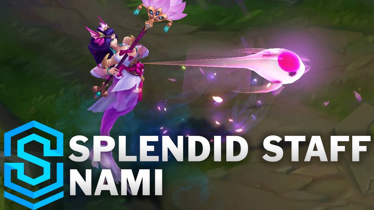 Splendid Staff Nami Skin Spotlight - Pre-Release - League of Legends ... Splendid Staff Nami Skin Spotlight - Pre-Release - League of Legends ...