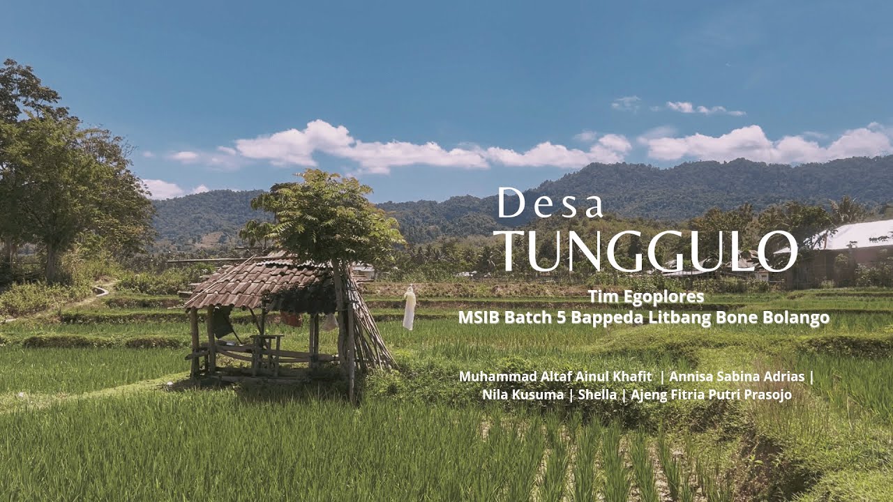 VIDEO PROFIL DESA TUNGGULO - MSIB 5 [BAPPEDA LITBANG BONE BOLANGO] - YouTube