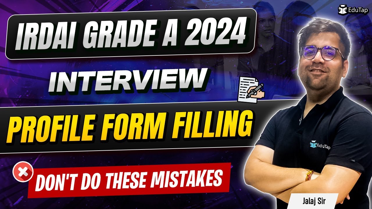 IRDAI Assistant Manager Interview Preparation Strategy | How To Fill ...