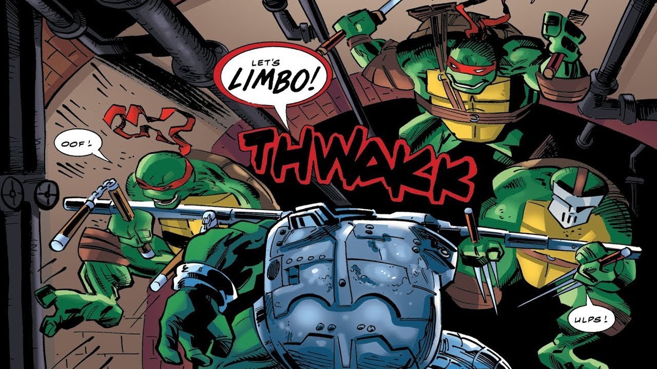 The Turtles Battle Cyborg Donatello in TMNT: Urban Legends #6 - YouTube