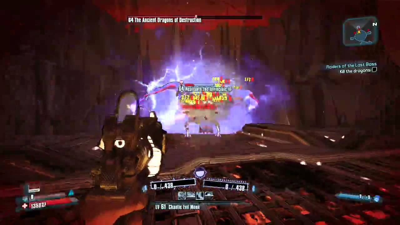 Borderlands 2 - Ancient Dragons of Destruction Solo Kill - YouTube