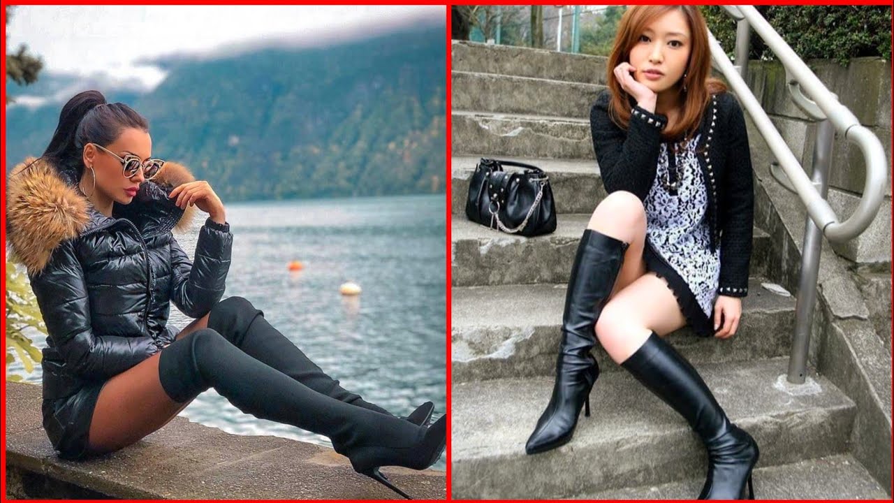 Very attractive and Stunning leather long shoes designs for women's ...