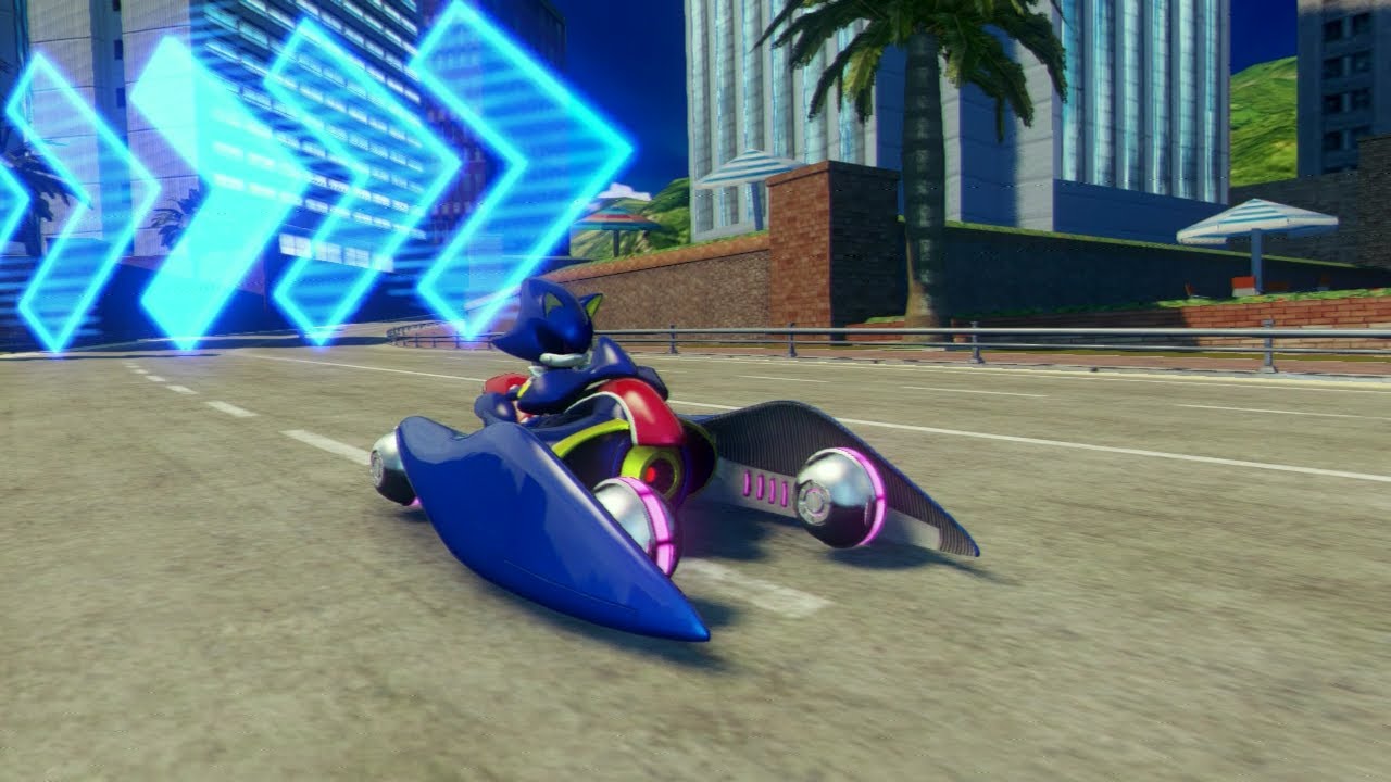 Sonic & All-Stars Racing Transformed (PS3) Metal Sonic Racing In OutRun ...